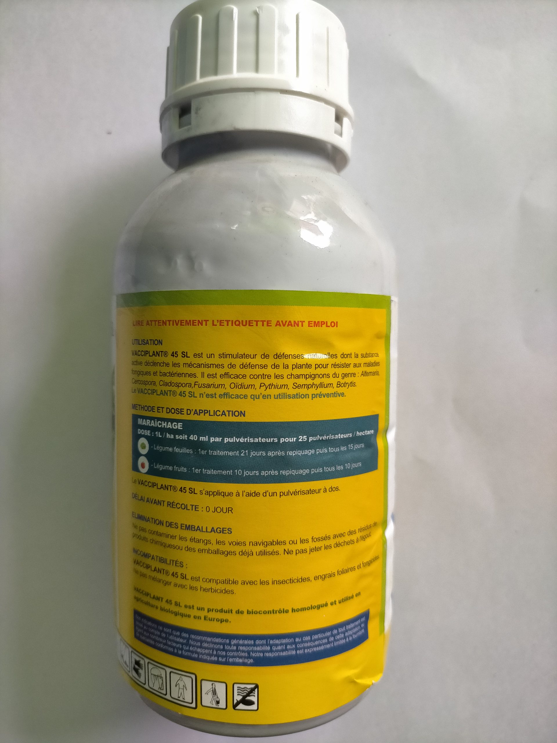Biostimulant VACCIPLANT 45 SL 500 ml – Cultures maraichères (Callivoire ...