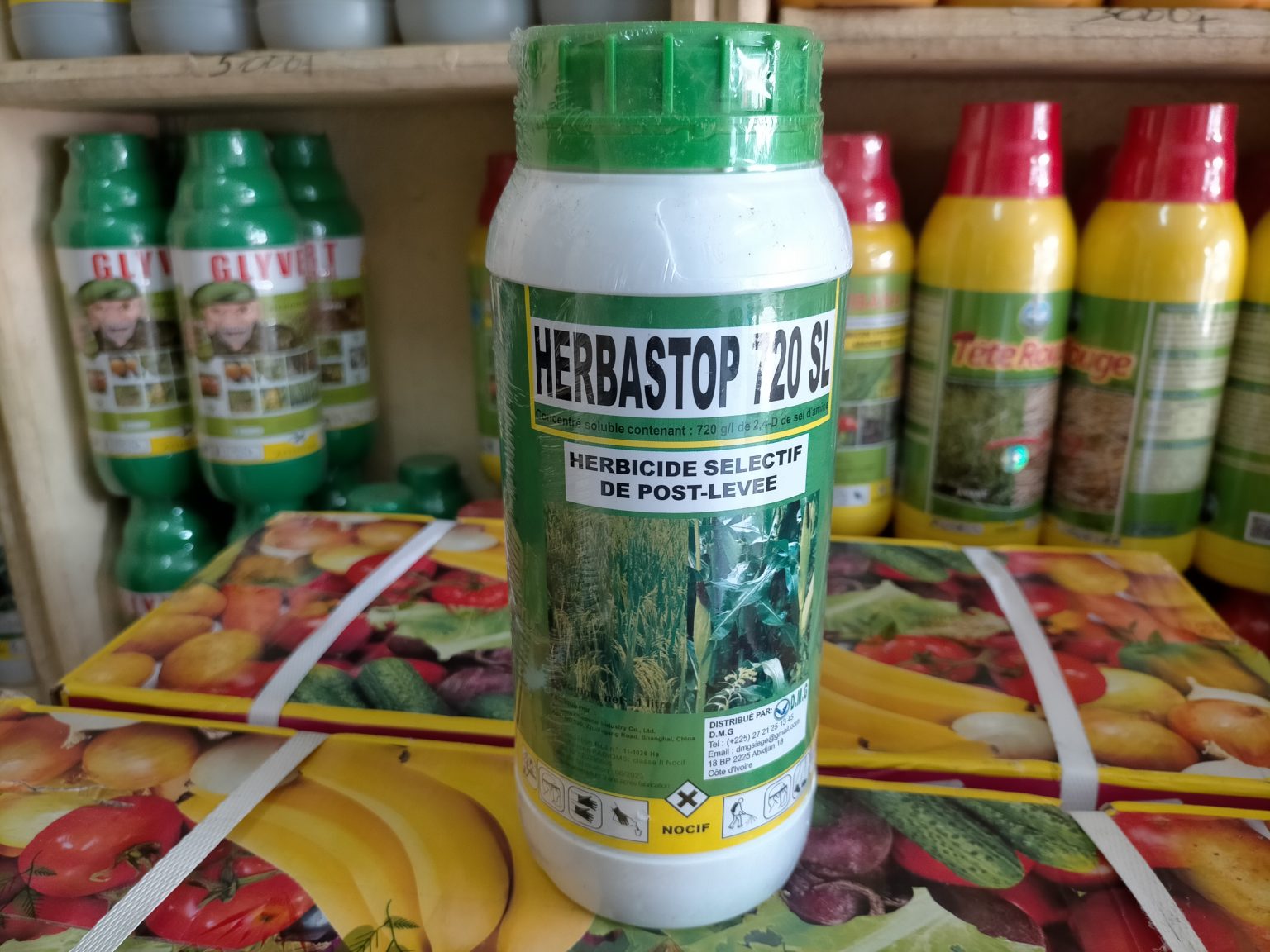 Herbicide liquide sélectif de post-levée HERBASTOP 720 SL 1 litre – Riz ...