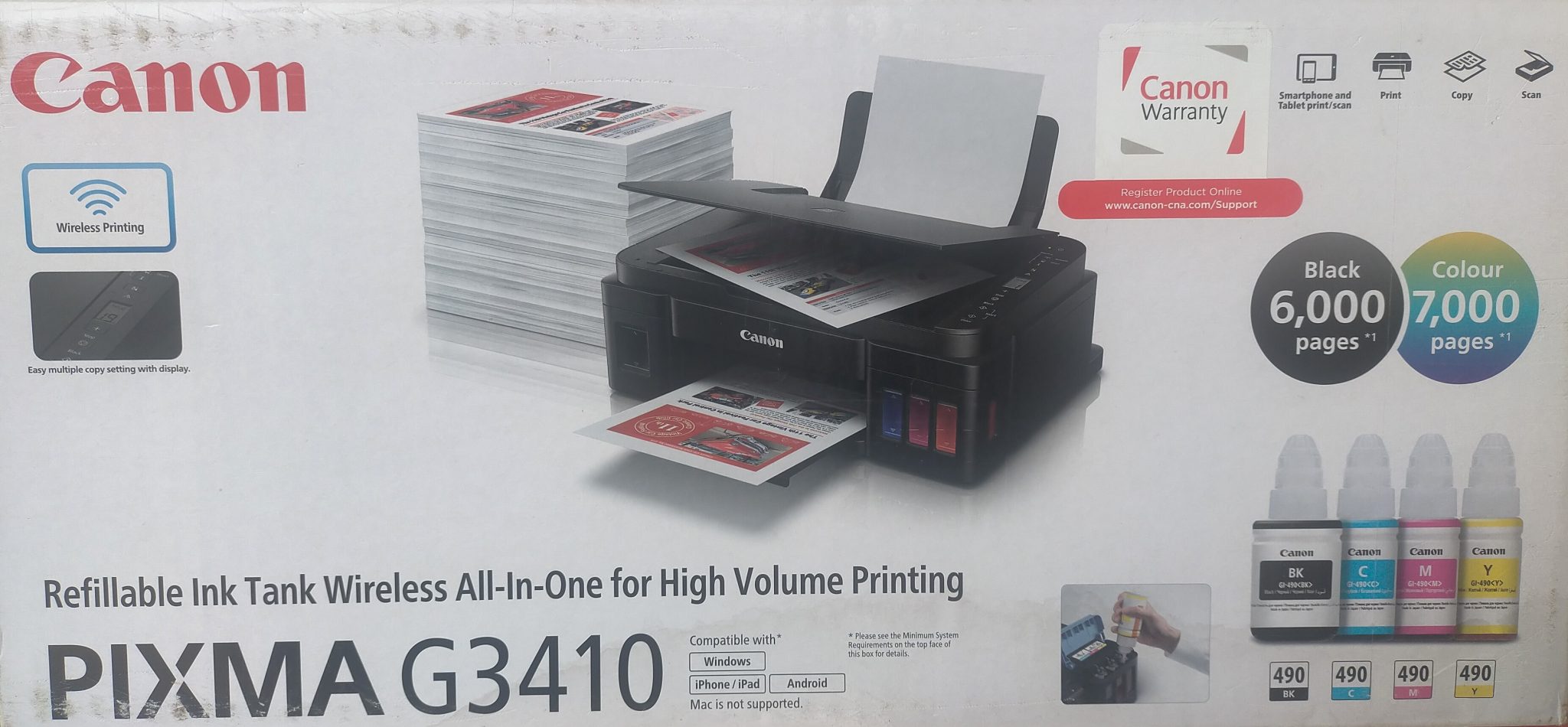 CANON Imprimante couleur PIXMA G3410 – TmBusiness