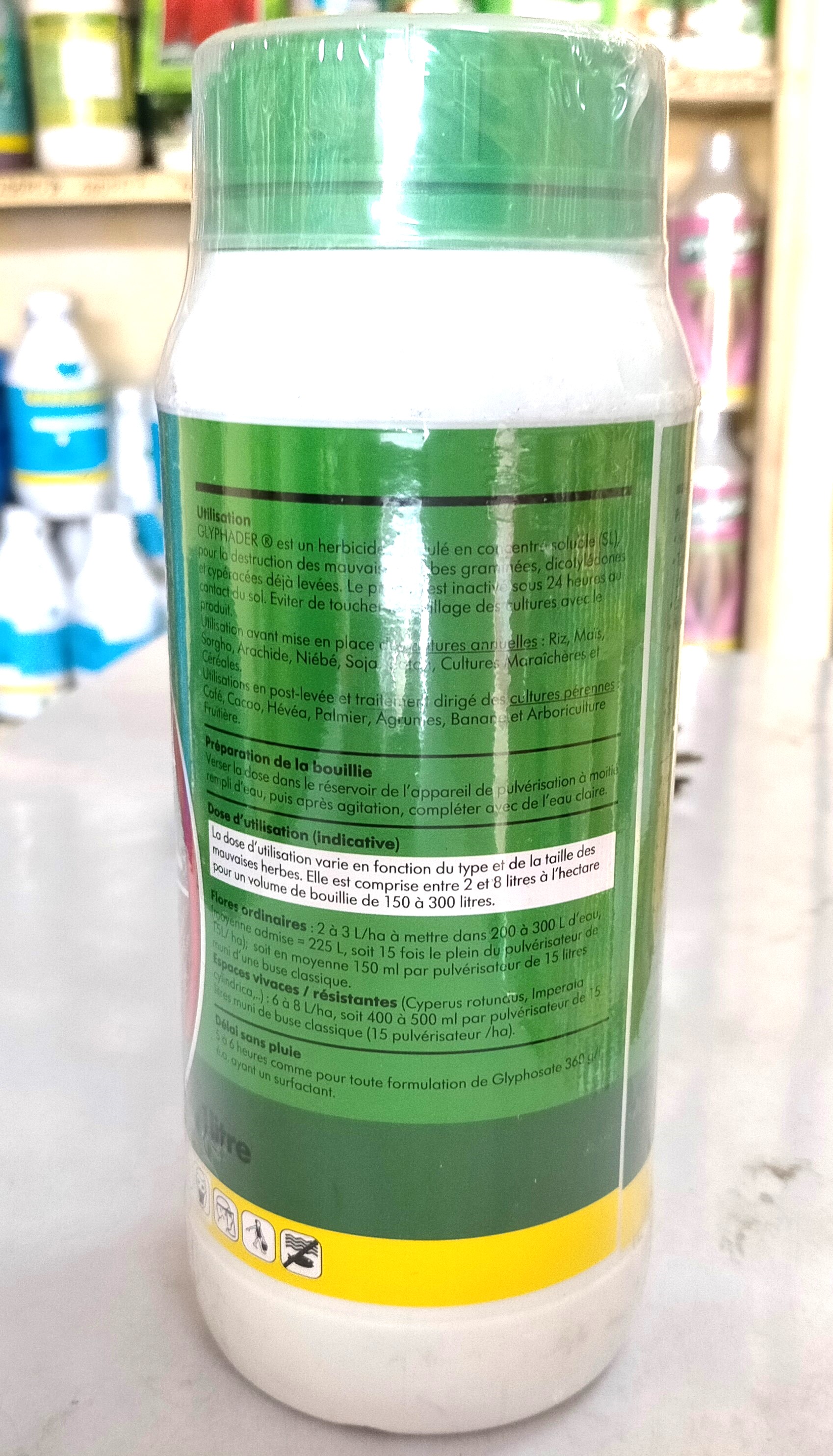 Herbicide liquide total GLYPHADER 360 SL 1 litre – Toutes les cultures ...