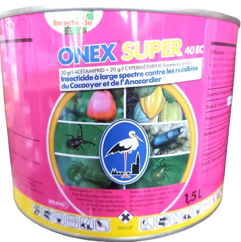 Insecticide liquide ONEX SUPER 40 EC 1,5 litres – Cacao, anacarde ...