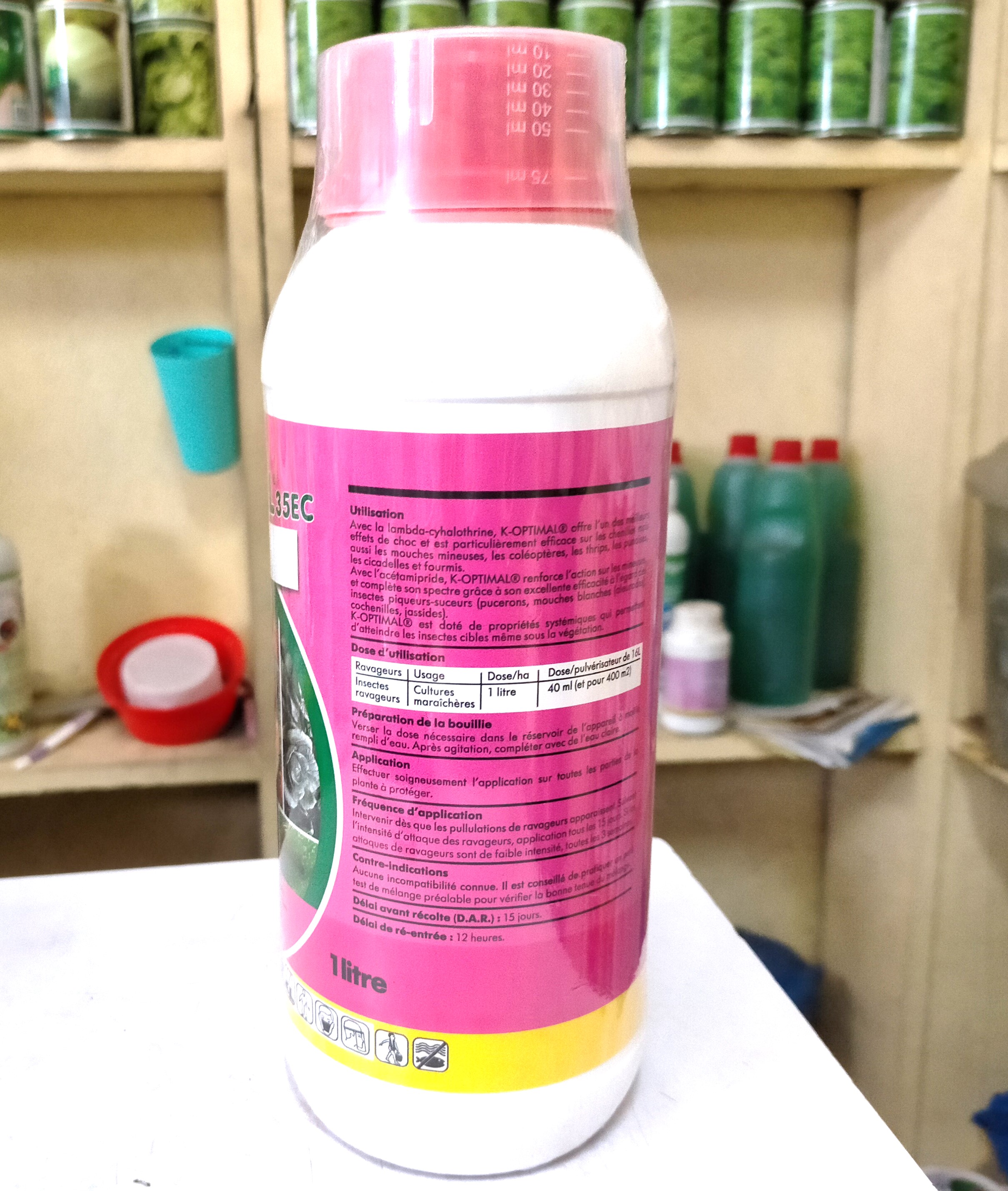 Insecticide liquide K-OPTIMAL 35 SC 1 litre – Cultures maraichères ...