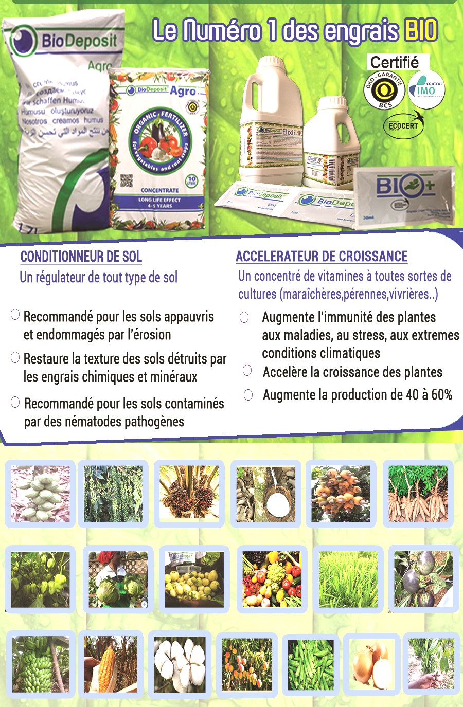 Engrais granulé 100% Bio BIODEPOSIT AGRO 10 kg – Toutes les cultures ...