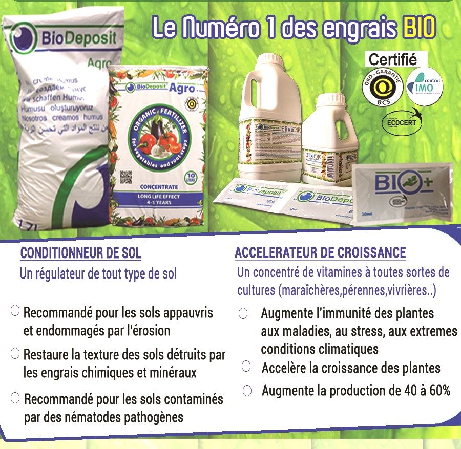 Engrais granulé biologique BIODEPOSIT AGRO 10 kg – Toutes les cultures ...