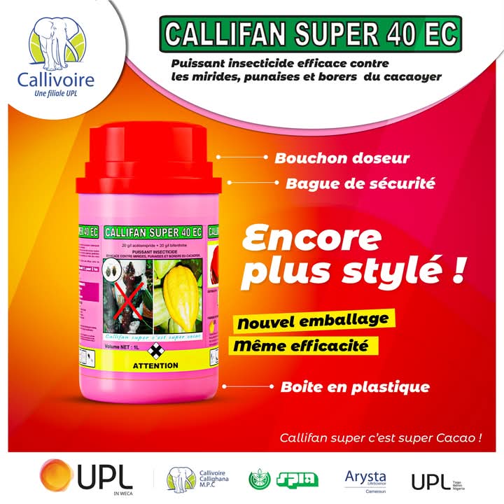 Insecticide liquide CALLIFAN SUPER 40 EC 1 litre – Spécial cacao – TmBusiness