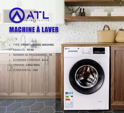 ATL Machine à laver 10 kg ATL100-G14306DA05 A+++ Ecran digital – TmBusiness