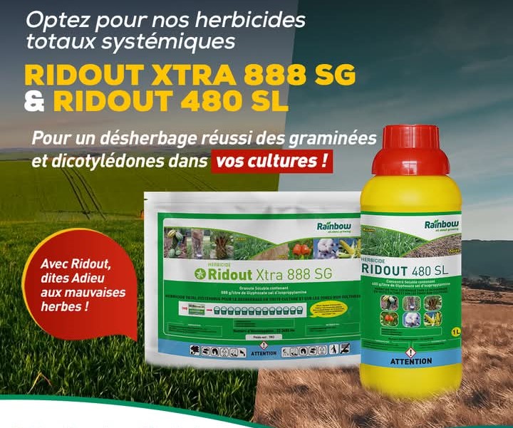 Herbicide liquide total RIDOUT 480 SL 1 litre – Toutes les cultures ...