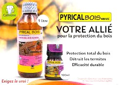 Insecticide liquide PYRICAL BOIS 480 EC 1 litre – Termites de bois et ...