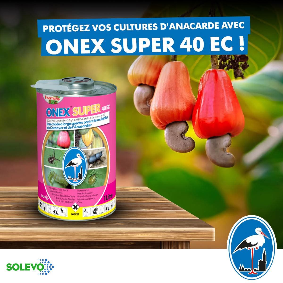 Insecticide liquide ONEX SUPER 40 EC 1 litre – Cacao, anacarde – TmBusiness