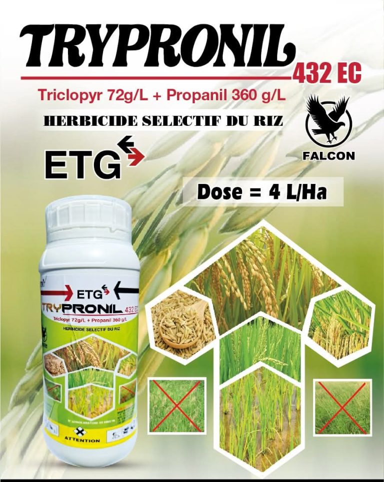 Herbicide liquide sélectif TRYPRONIL 432 EC 1 litre – Spécial riz ...