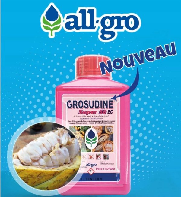 Insecticide liquide binaire GROSUDINE SUPER 50 EC 1 litre – Cacao ...